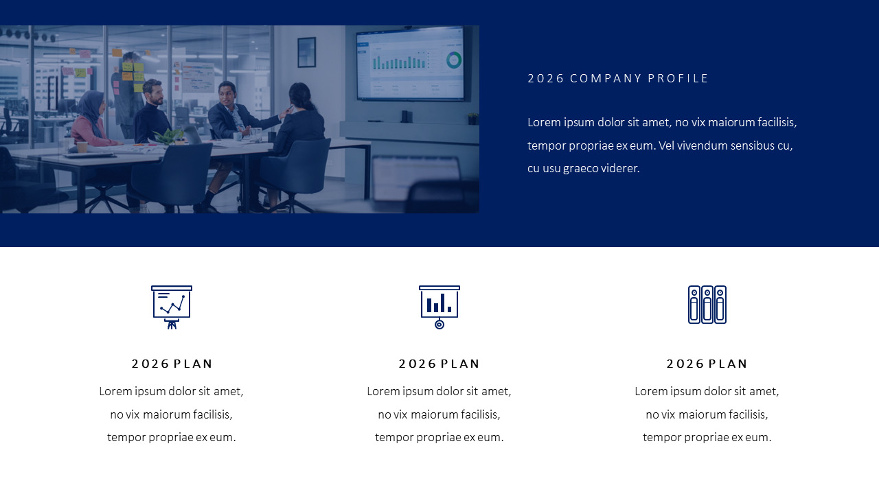 2026 Company Profile google slides theme