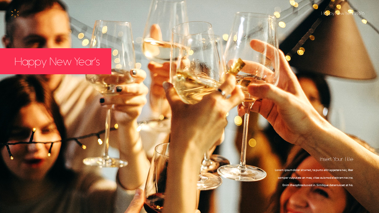 Happy New Year 2026 Presentation Google Slides Templates