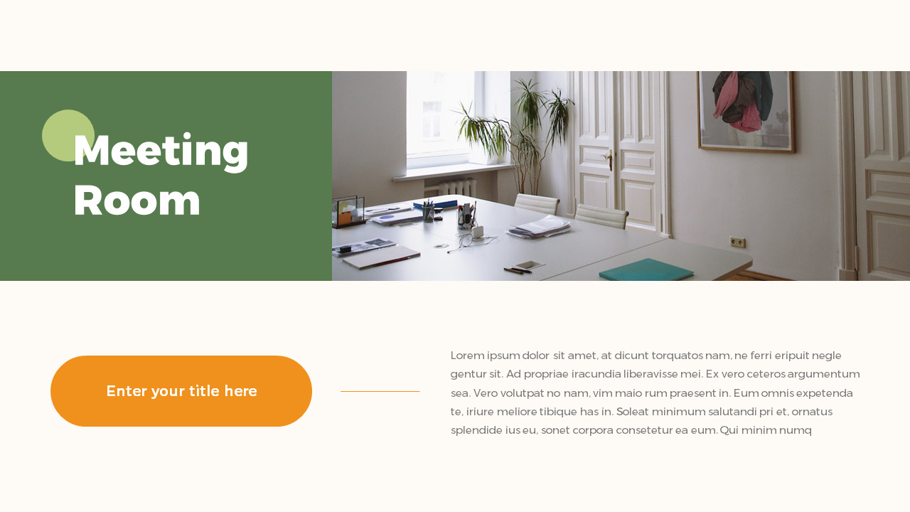 Coworking Space Proposal ppt templates google slides template
