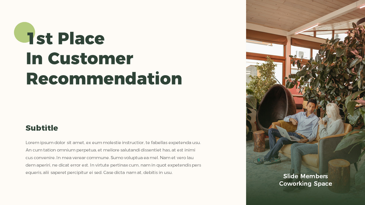 Coworking Space Proposal ppt templates google slides template