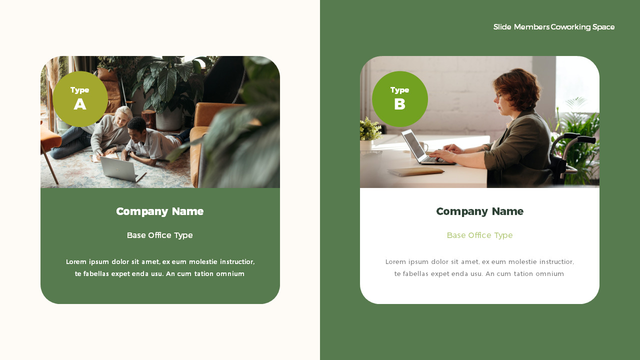 Coworking Space Proposal ppt templates google slides template