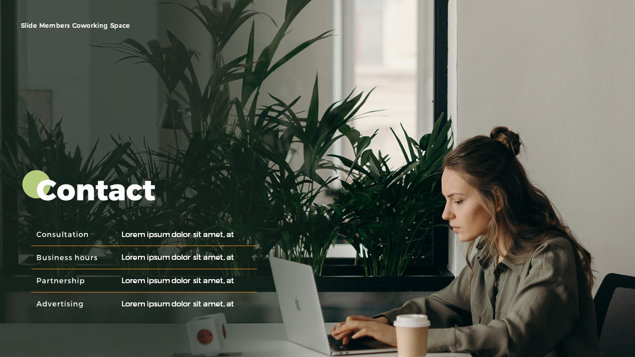 Coworking Space Proposal ppt templates google slides template