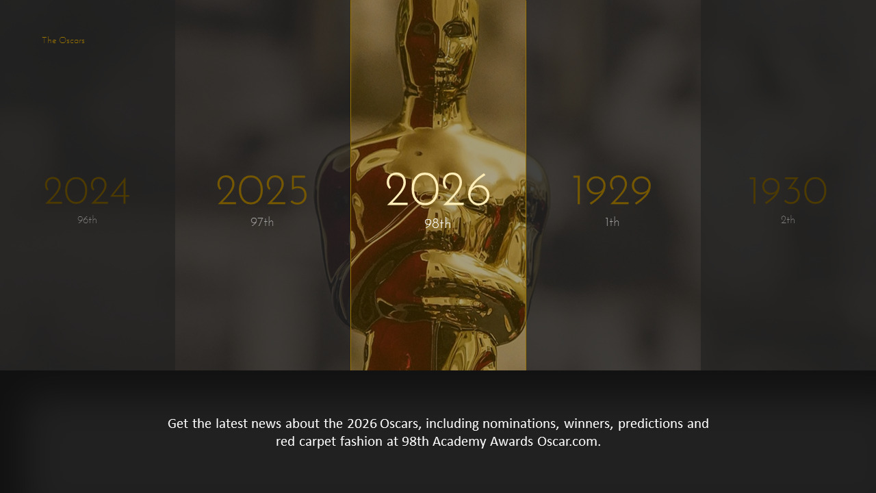 The Oscars 2026 95th Academy Awards slide deck