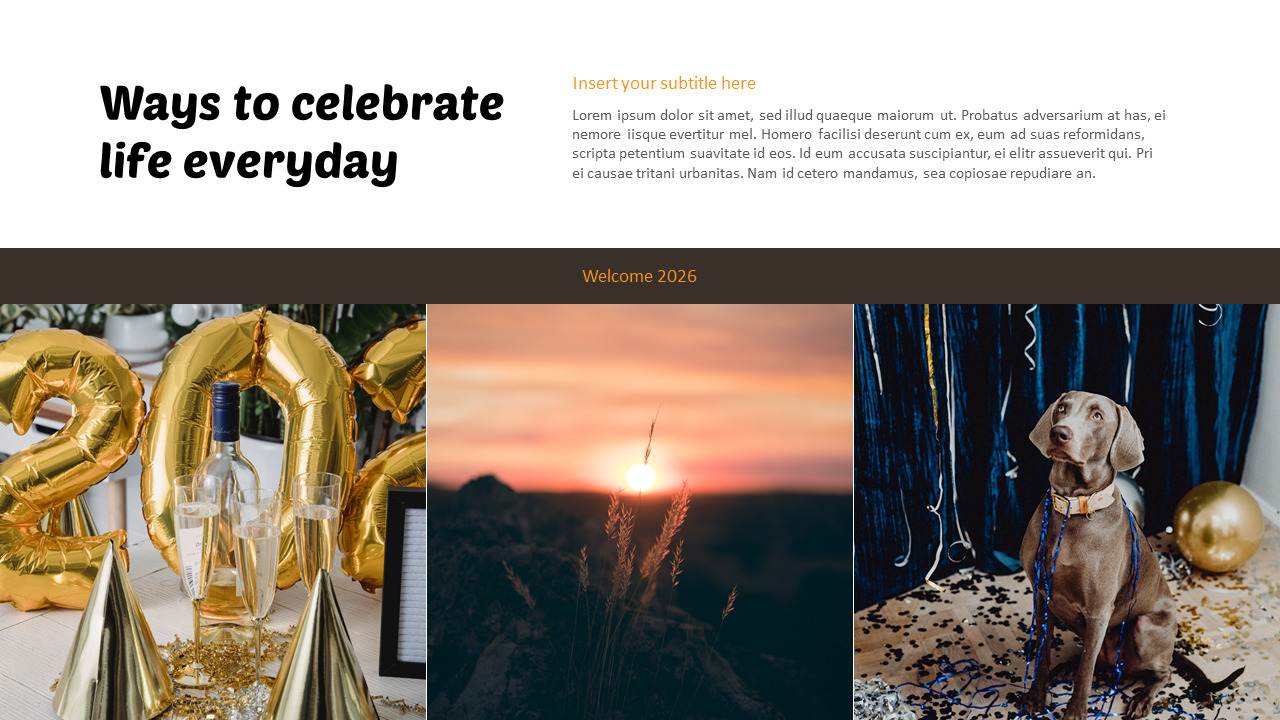 WELCOME 2026 Presentation Google Slides Templates