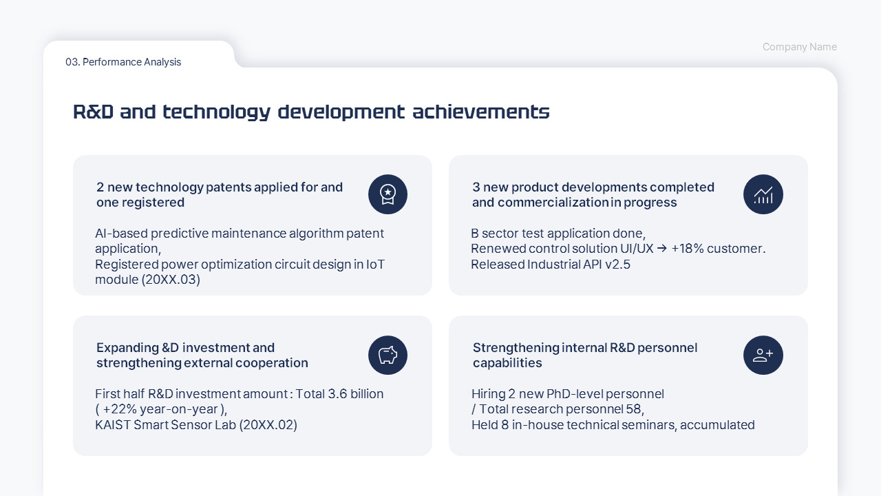 2026 H1 Business Performance Report Simple Slides Design