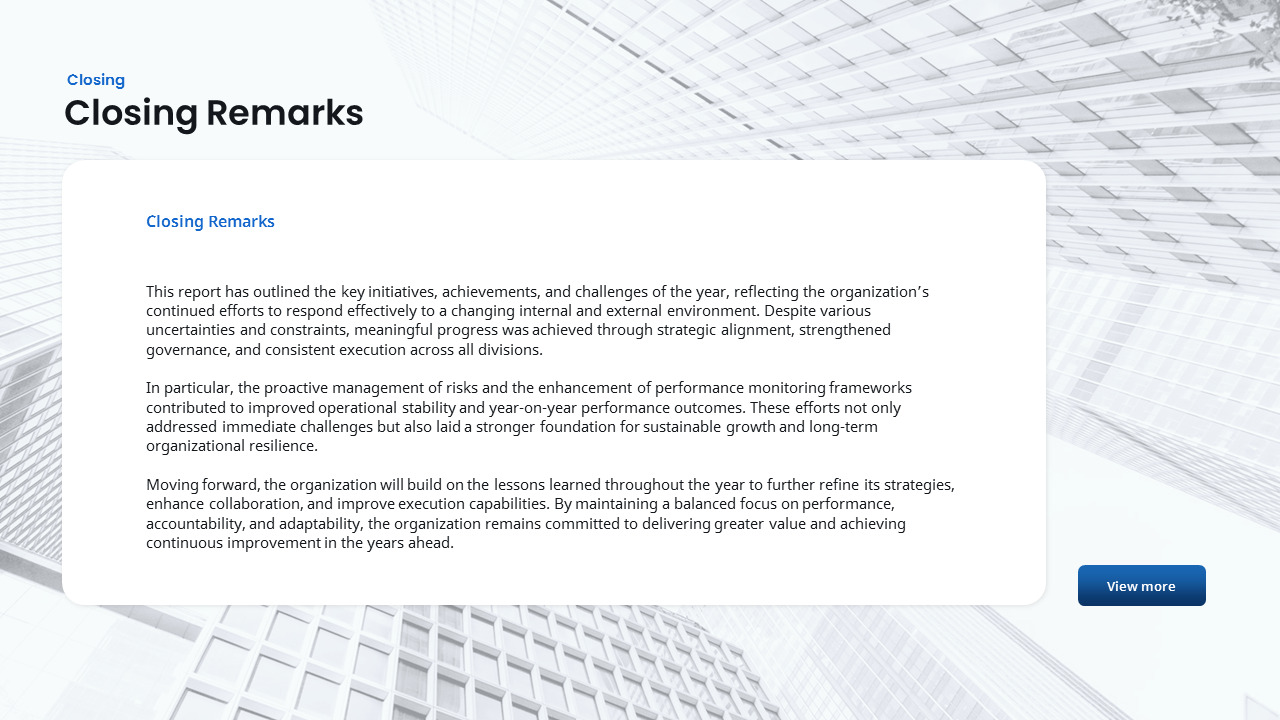 2026 Annual Key Business Performance Report PowerPoint Template model ...