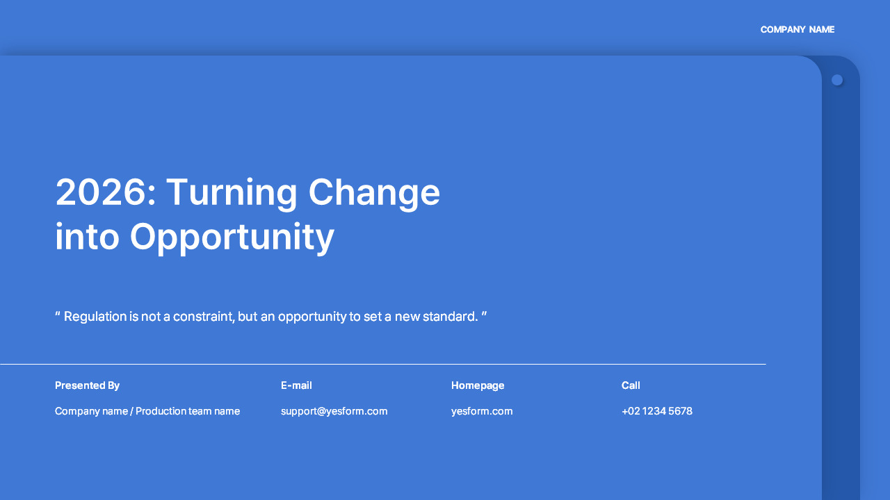Policy Change Response Strategy Report PPT – Sustainable Growth ...