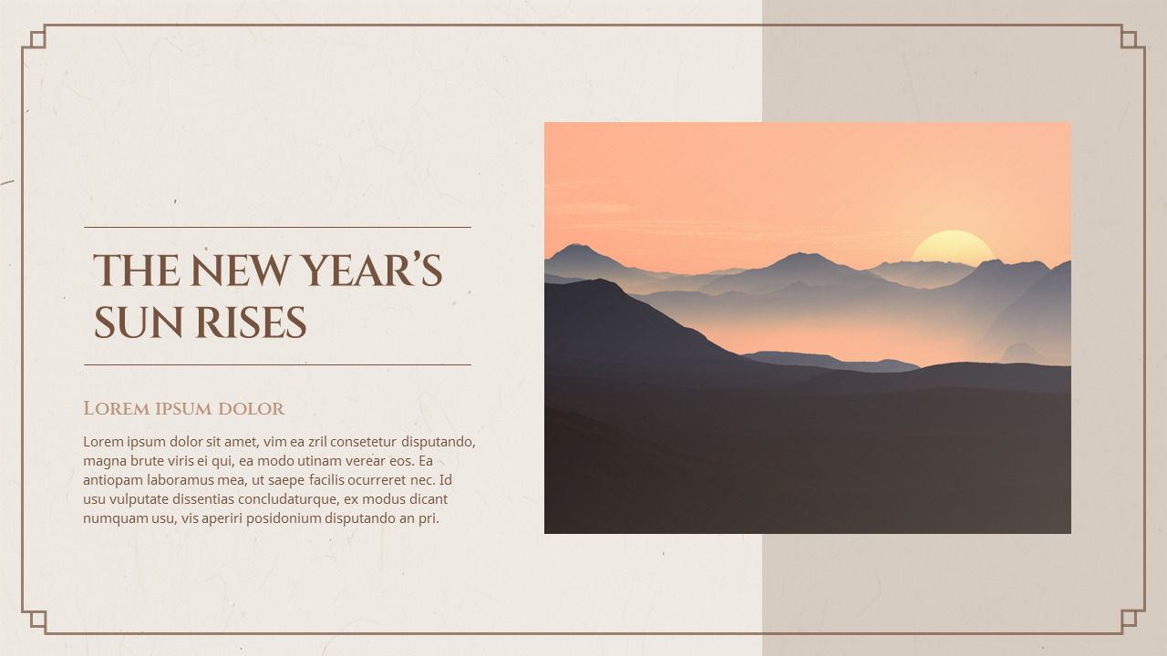 2026 New Year powerpoint slide design