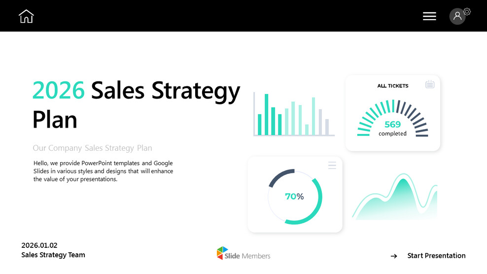 2026 Sales Strategy Plan Business Presentation PPT