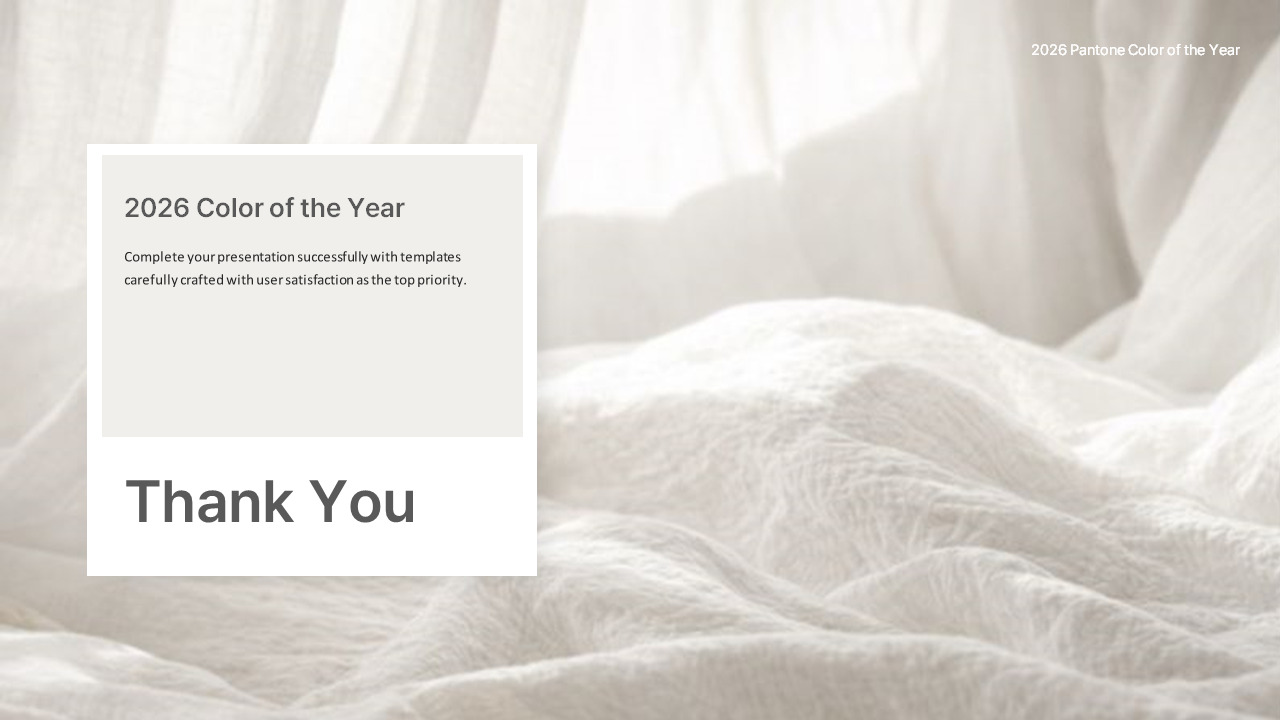 2026 Pantone Color of the Year “Cloud Dancer” Strategy Presentation ...