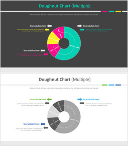 Four Process Donut Chart|Doughnut