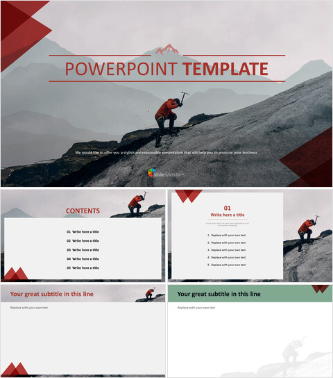 40+ rock climbing PPT Templates - Slide Members