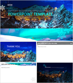 The Top of the Snowy Mountain - Google Slides Template Free