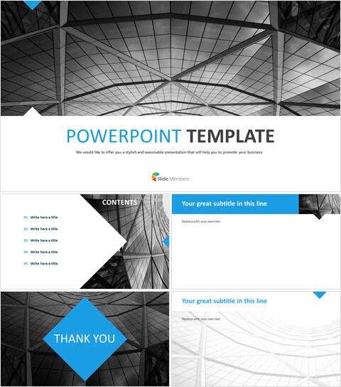 Google Slides Template Free - Building Construction