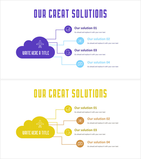 Our Solution PowePoint Slide Deck|Problem,|Single