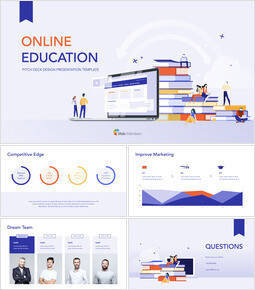 Education Service Pitch Deck Simple Keynote Template