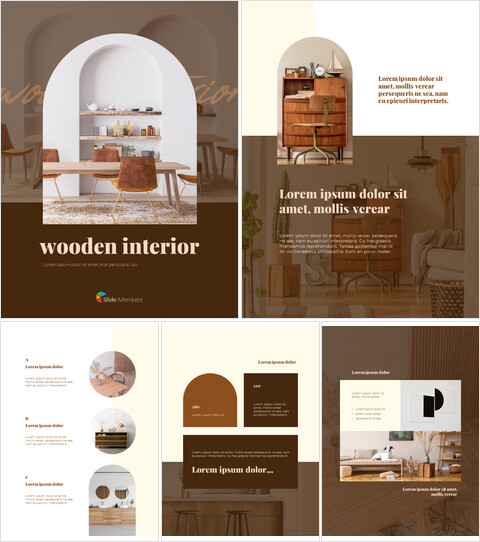 Wooden Interior Vertical Layout Best PowerPoint Presentations