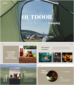 Car Camping Google Slides Template Design