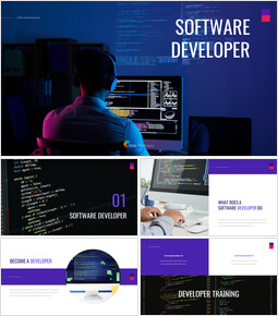 Free Google Slides Template Design - Web Developer