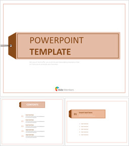 brown bookmark - Free Presentation Templates|Keynote|Slides