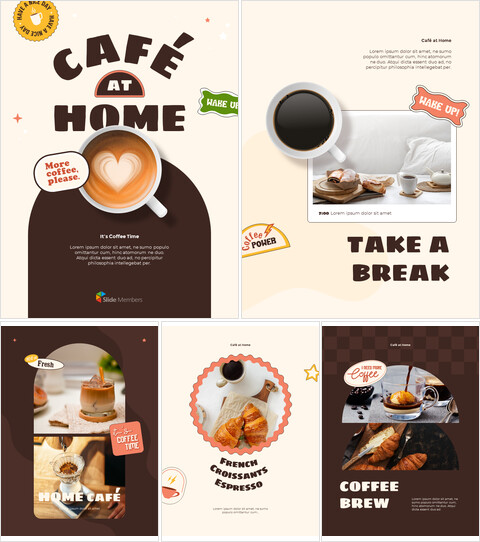 160+ coffee PPT Templates - Slide Members