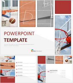 Basketball Game - Free Google Slides Template Design
