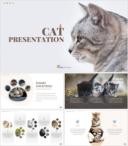 Cat Presentation PowerPoint Templates Design