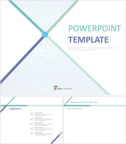 Free Images for Keynote - blue lines and hexagonal snowflake|Slides