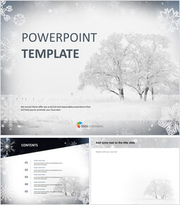 Free PPT Template - Winter Trees