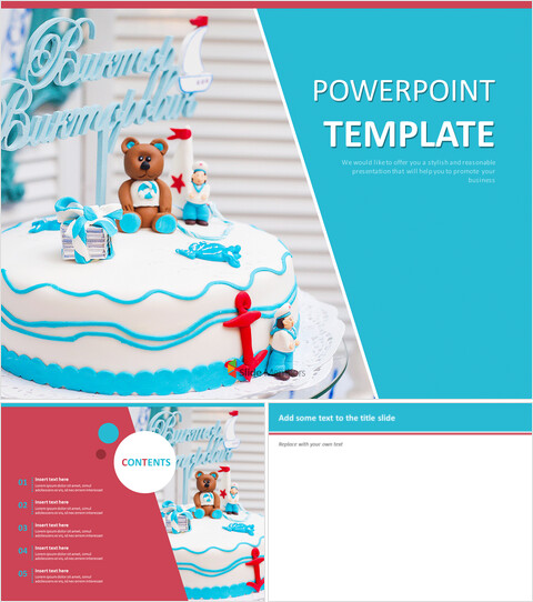 Birthday Cake - Free PPT Template