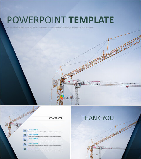 Construction Crane - Free Powerpoint Sample
