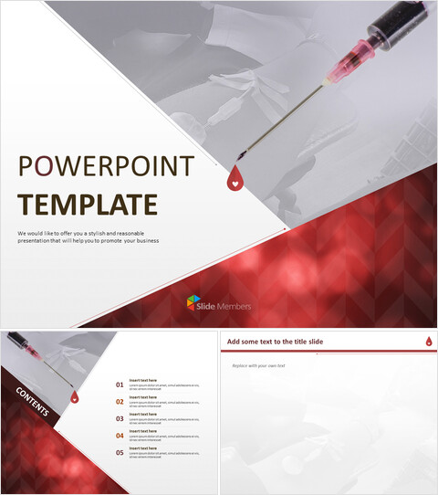 Free Keynote Template - Blood Donation