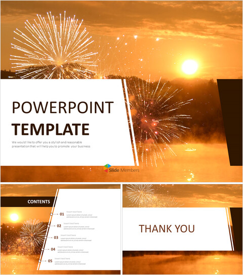 Google Slides Download Free - A New-year Sunrise
