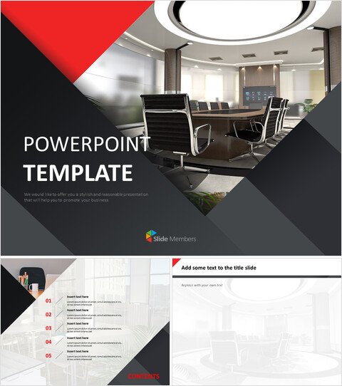 powerpoint office layout template
