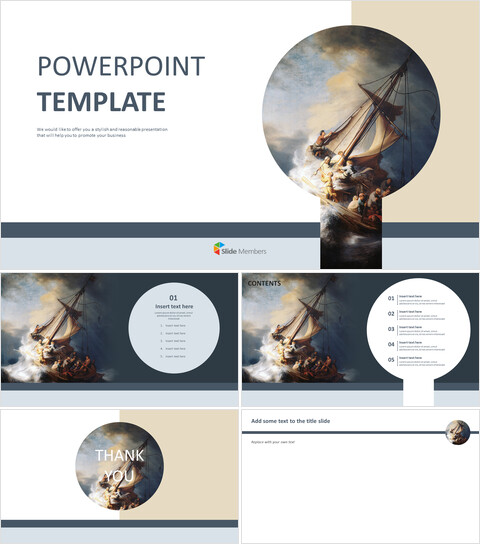 Free Powerpoint Sample - Rembrandt Harmenszoon Van Rijn "The Storm on ...