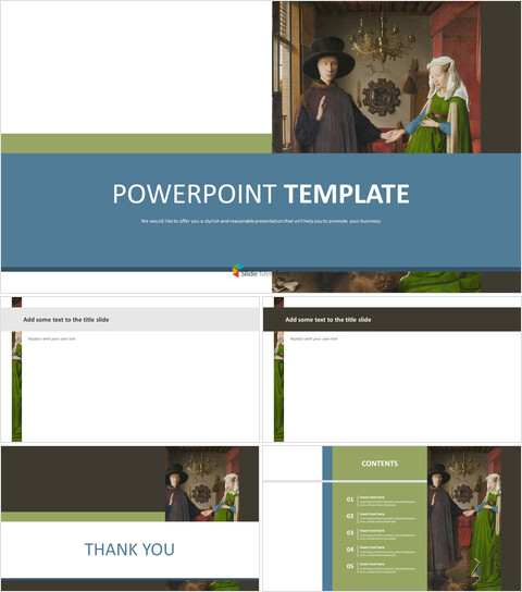 Jan Van Eyck "The Arnolfini Marriage" - Free Template Design