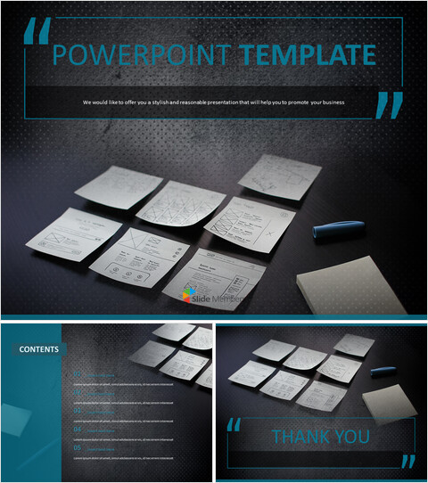 Free Presentation Templates - Post-it