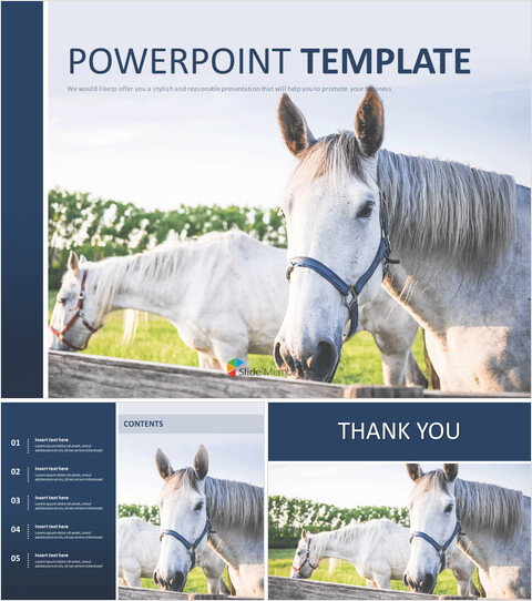 A Horse and Horse-riding - Free Google Slides themes