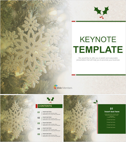 60+ Christmas Keynote Templates - Slide Members